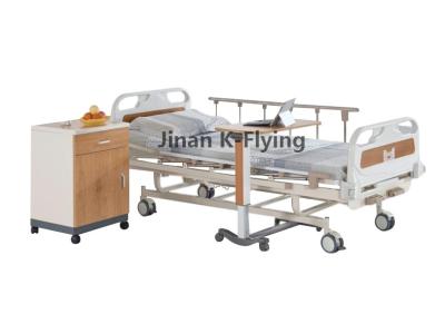 China Aluminum Alloy Guardrails 2 Function Hospital Bed Folding for sale
