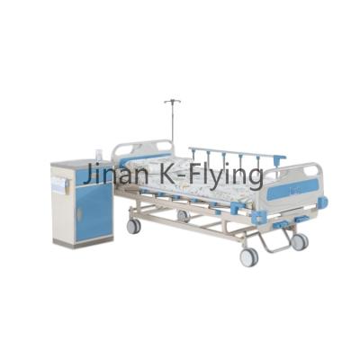 China ABS Double Shake Two Function Elderly Patient Manual Nursing Bed for sale