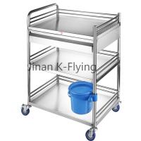 China 201 304 SS Three - Layer Treatment  Medical Trolley Cart for sale