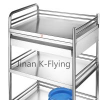 China 201 304 SS Three - Layer Treatment  Medical Trolley Cart for sale