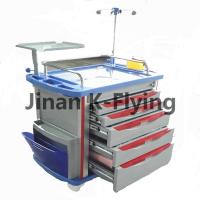 China Hospital Emergency Crash Cart ABS Rescue Medical Trolley Cart for sale