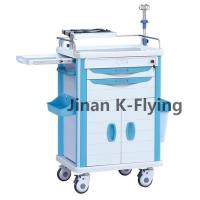 China Portable ABS Plastic Hospital Emergency Cart Medical Trolley for sale