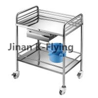 China Stainless Steel Medical Treatment Trolley Cart with Drawers for sale