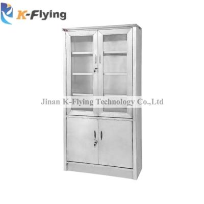 China Clinic Key Lock Stainless Steel Medical Cabinet 90*40*180cm for sale