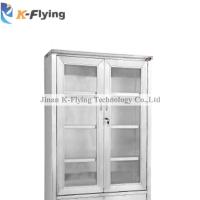 China Clinic Key Lock Stainless Steel Medical Cabinet 90*40*180cm for sale