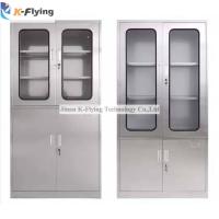 China Clinic Key Lock Stainless Steel Medical Cabinet 90*40*180cm for sale