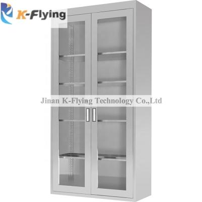 China 90*40*180cm Stainless Steel Medical Cabinet Key Lock for sale