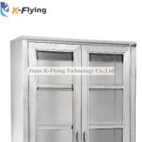 China 90*40*180cm Stainless Steel Medical Cabinet Key Lock for sale