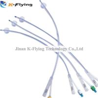 China Disposable Medical 2 3 Way Balloon Urinary Catheter Different Sizes All Silicone for sale