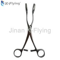 China Reusable 17cm Curved Surgical Forceps Medical Instrument for sale