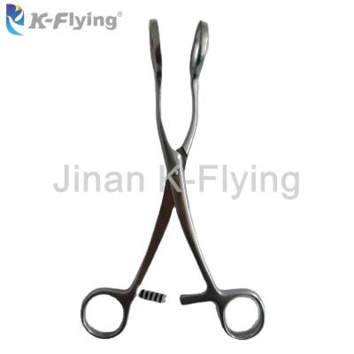 China Reusable 17cm Curved Surgical Forceps Medical Instrument for sale
