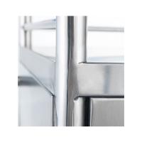 China Moving Metal Abs Hospital Stainless Steel Instrument Trolley for sale
