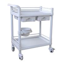 China Portable Steel Medical Cart Emergency Multifunction Abs Hospital Trolley for sale
