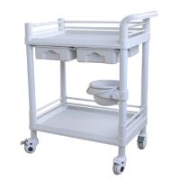 China Portable Steel Medical Cart Emergency Multifunction Abs Hospital Trolley for sale