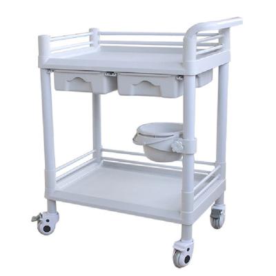 China Portable Steel Medical Cart Emergency Multifunction Abs Hospital Trolley for sale