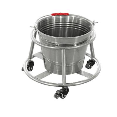 China Hospital Equipment SUS Removable Medical Kick Bucket On Wheels for sale