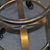 China Hospital Equipment SUS Removable Medical Kick Bucket On Wheels for sale