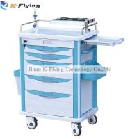 China ABS Hospital Emergency Medical Trolley With Five Drawers for sale