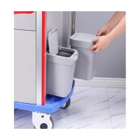 China Clinic Monitor Emergency Nursing Abs Plastic Medical Trolley Cart for sale