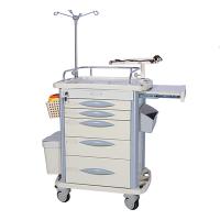China Hospital Abs Plastic Dressing Emergency Medicine Medical Trolley for sale