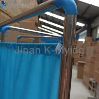 China Stainless Steel Hospital Tools And Equipments 4 Fold Hospital Ward Screen for sale