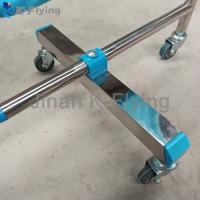 China Stainless Steel Hospital Tools And Equipments 4 Fold Hospital Ward Screen for sale
