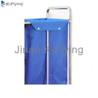 China Stainless Steel Hospital Equipment  Nursing Dirt Medical Trolley Cart for sale