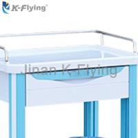 China Multifunction ABS Hospital Furniture Treatment Medical Trolley Cart for sale