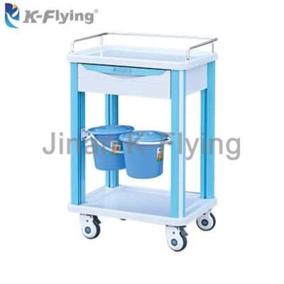 China Multifunction ABS Hospital Furniture Treatment Medical Trolley Cart for sale