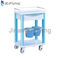 China Multifunction ABS Hospital Furniture Treatment Medical Trolley Cart for sale