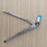 China Stainless Steel Medical Diagnostic Instrument Reflex Percussion Hammer With Scales for sale