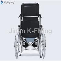 China Chrome Steel Adults Folding Manual Wheelchair Double Brakes System for sale