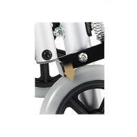China Aluminum Folding Adjustable Walking Frame With Wheels And Break for sale