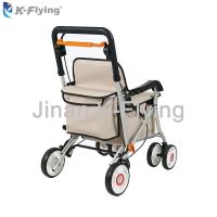 China Home Care Aluminum Adjustable Folding Handle Medical Walker Rollator Light for sale