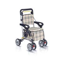 China Aluminium Medical Rehabilitation Equipment Lightweight Rollator Walker With Seat for sale