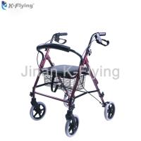China Aluminum Adult Foldable Walker Rollator Medical Patient Rehabilitation for sale