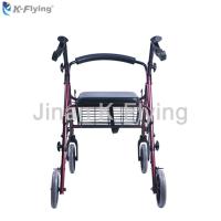 China Aluminum Adult Foldable Walker Rollator Medical Patient Rehabilitation for sale