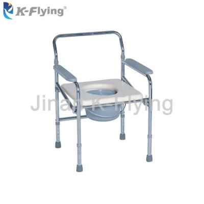 China Stee Plating Durable Medical Rehabilitation Equipment Elderly Commode Chair for sale
