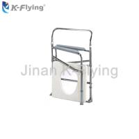 China Stee Plating Durable Medical Rehabilitation Equipment Elderly Commode Chair for sale
