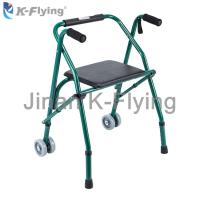 China Height Adjustable Medical Rehabilitation Equipment Elderly Folding Walking Rollator for sale