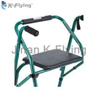 China Height Adjustable Medical Rehabilitation Equipment Elderly Folding Walking Rollator for sale