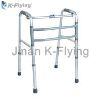 China Portable Aluminum Folding Medical Walker Rollator Disabled Adult Elderly for sale