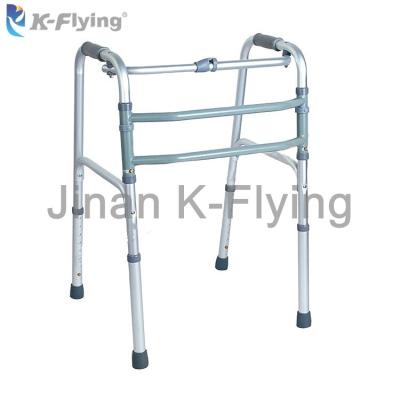 China Portable Aluminum Folding Medical Walker Rollator Disabled Adult Elderly for sale
