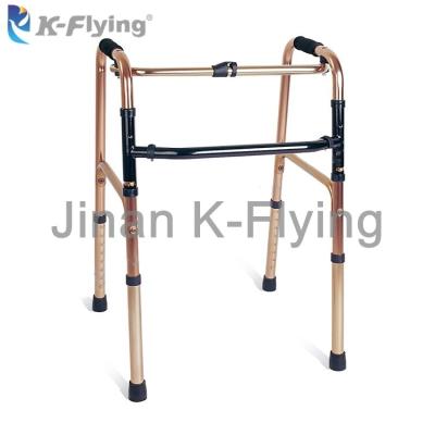 China Bronze Frame Folding Rollator Walker Stand Up For Elderly Adult for sale