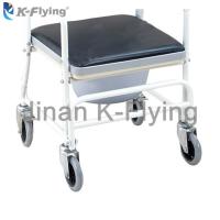 China Movable Medical Rehabilitation Equipment Disabled Elderly Commode Toilet Chair for sale
