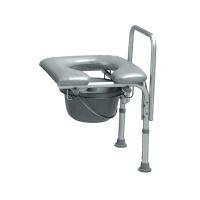 China Hospital Toilet Commode Transfer Bench Seat With Bedpan Commode Chair for sale
