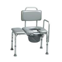 China Hospital Toilet Commode Transfer Bench Seat With Bedpan Commode Chair for sale