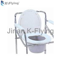 China Aluminum Medical Rehabilitation Equipment Portable Elderly Toilet Commode Chair for sale
