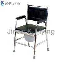 China Stable Steel Adult Toilet Chair Folding Commodes For Elderly for sale