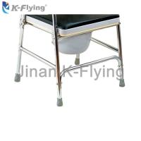 China Stable Steel Adult Toilet Chair Folding Commodes For Elderly for sale
